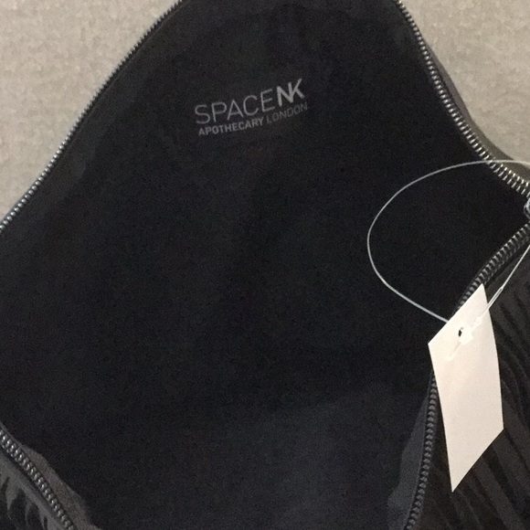 space NK | Bags | Space Nk Black Fringe Vegan Leather Cosmetic Bag ...